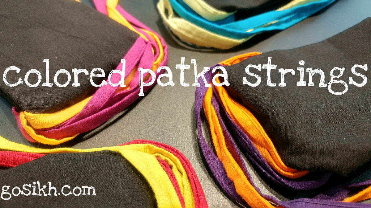 Black Patka with colored strings – gosikh.com