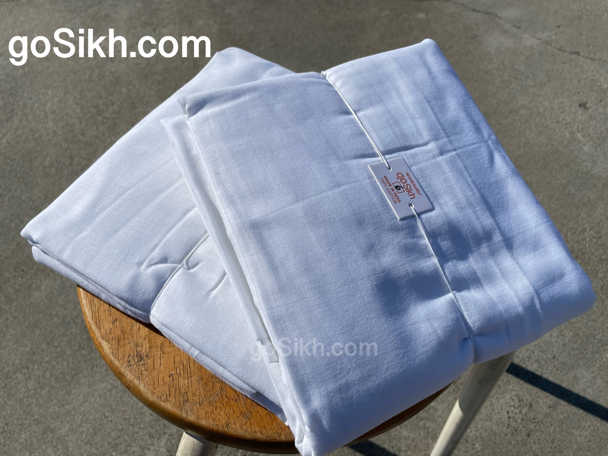 Full Voile White Turbans = 2 Turban set – gosikh.com